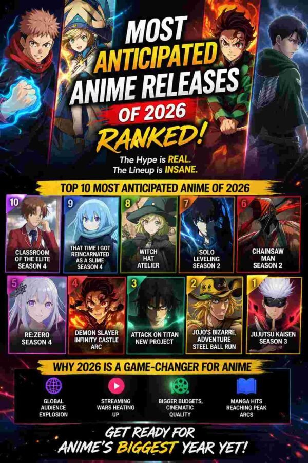 Most Anticipated Anime Releases of 2026 Ranked – Heroes And Pins