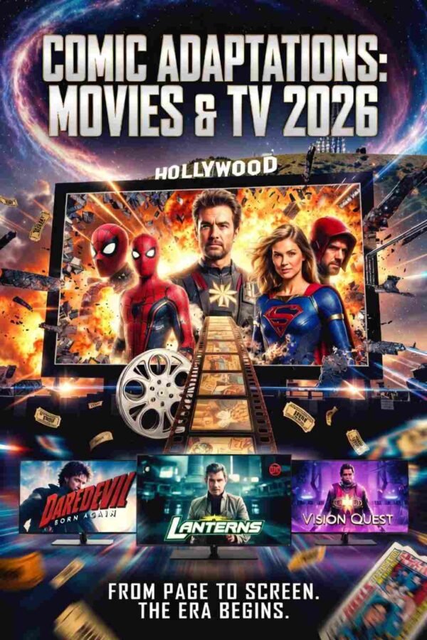 Comic Book Adaptations Coming to Movies & TV 2026 – Heroes And Pins
