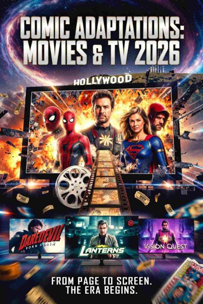 Comic Book Adaptations Coming to Movies & TV 2026 – Heroes And Pins